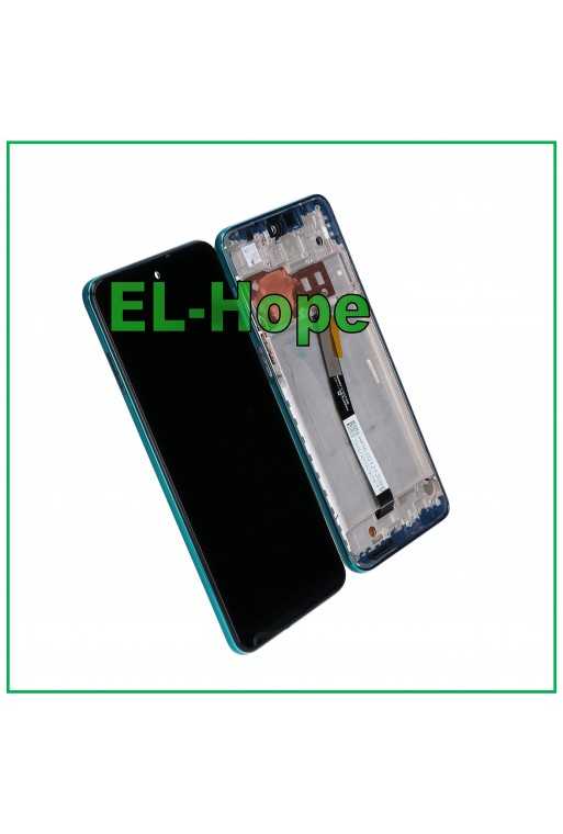 DISPLAY TOUCH LCD FRAME PER XIAOMI REDMI NOTE 9 PRO /9 PRO MAX / 9S M2003J6 BLU